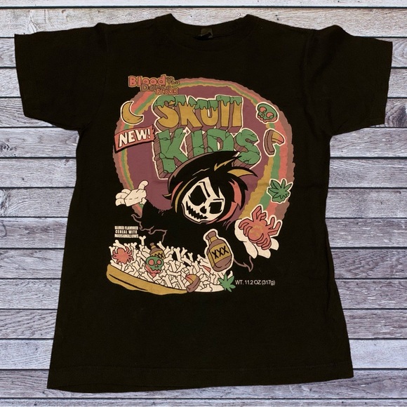 Hot Topic | Shirts | Botdf Blood On The Dance Floor Skull Kid Cereal ...